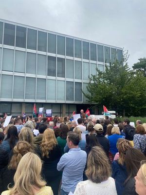 NUJ members at RTÉ hold protest over secret payments by the broadcaster