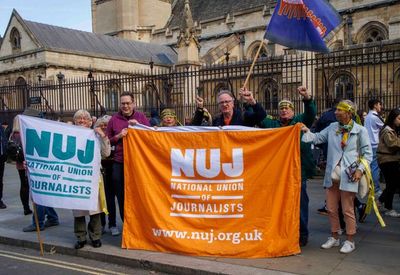 IFJ president joins human chain for Assange